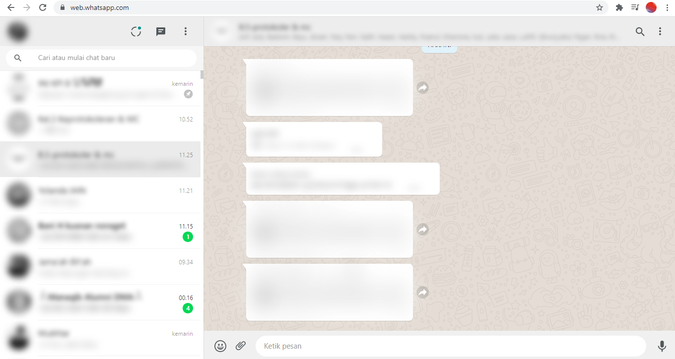 Menyamarkan Tampilan Whatsapp Web