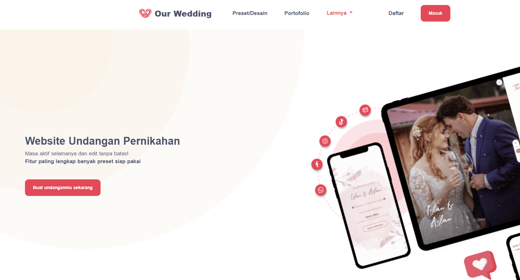 Membuat undangan pernikahan digital